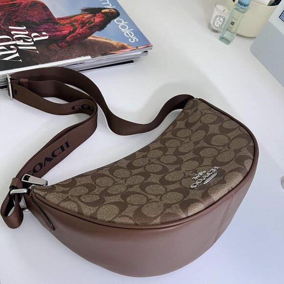 Bags | Coach Pace Shoulder Bag In Signature Canvas Ct643 | Poshmark